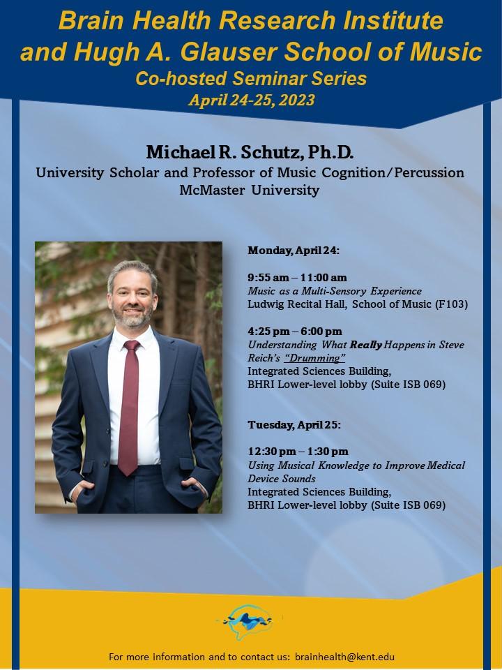 BHRI Co-Hosted Seminar - Michael Schutz, Ph.D. (McMaster University) | Brain Health Research ...